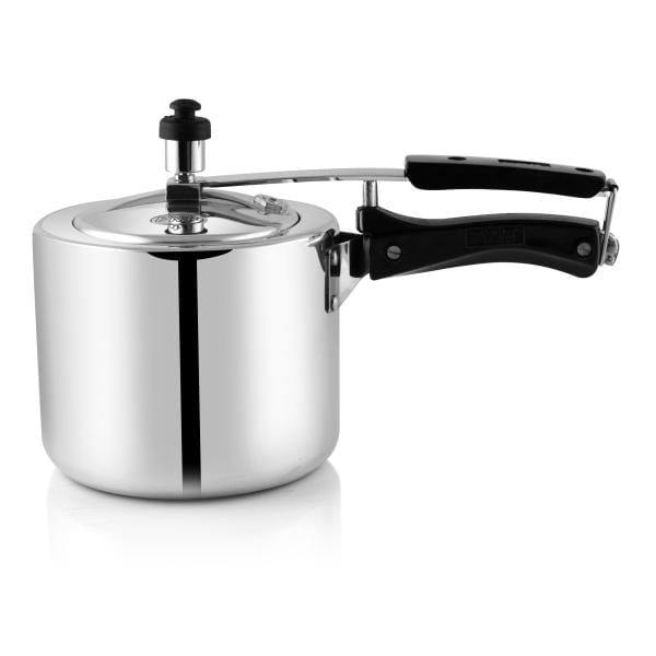 PNB Kitchenmate PRESSURE COOKER, ALUMINIUM, ECO MODEL, WHITE